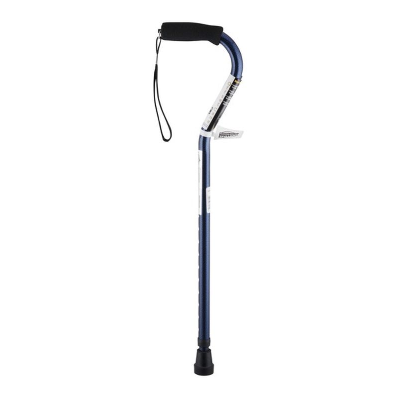 Medline Offset Cane, Blue Ice (1 each) - Instacart