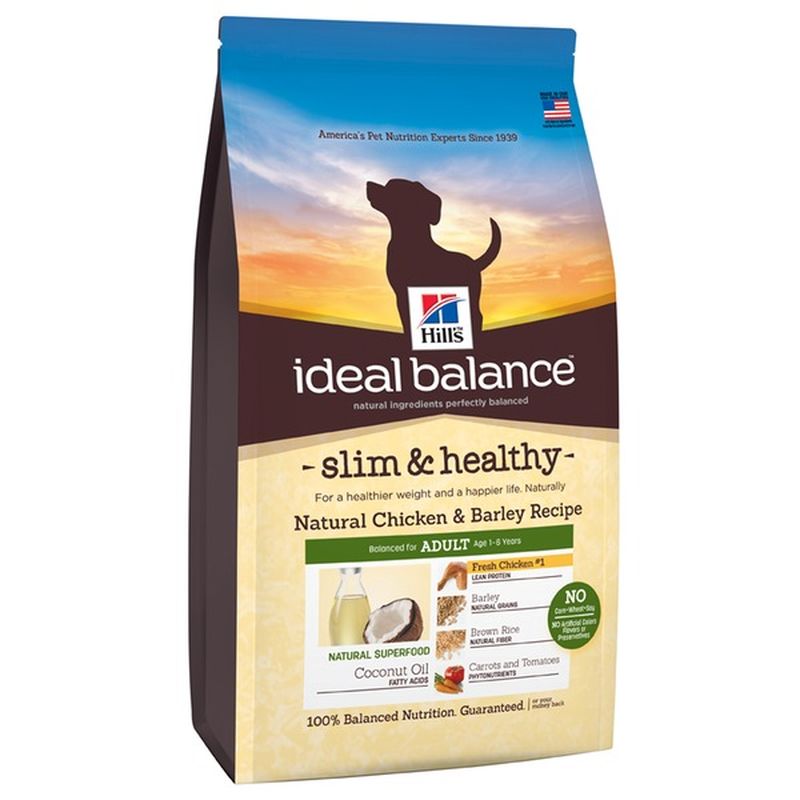 Hill's Ideal Balance Slim & Healthy Natural Chicken and Barley Recipe ...