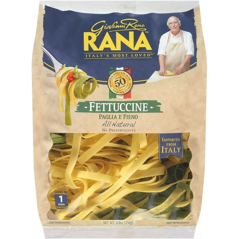 Giovanni Rana Fettuccine Paglia E Fieno Pasta (8.8 ct) - Instacart