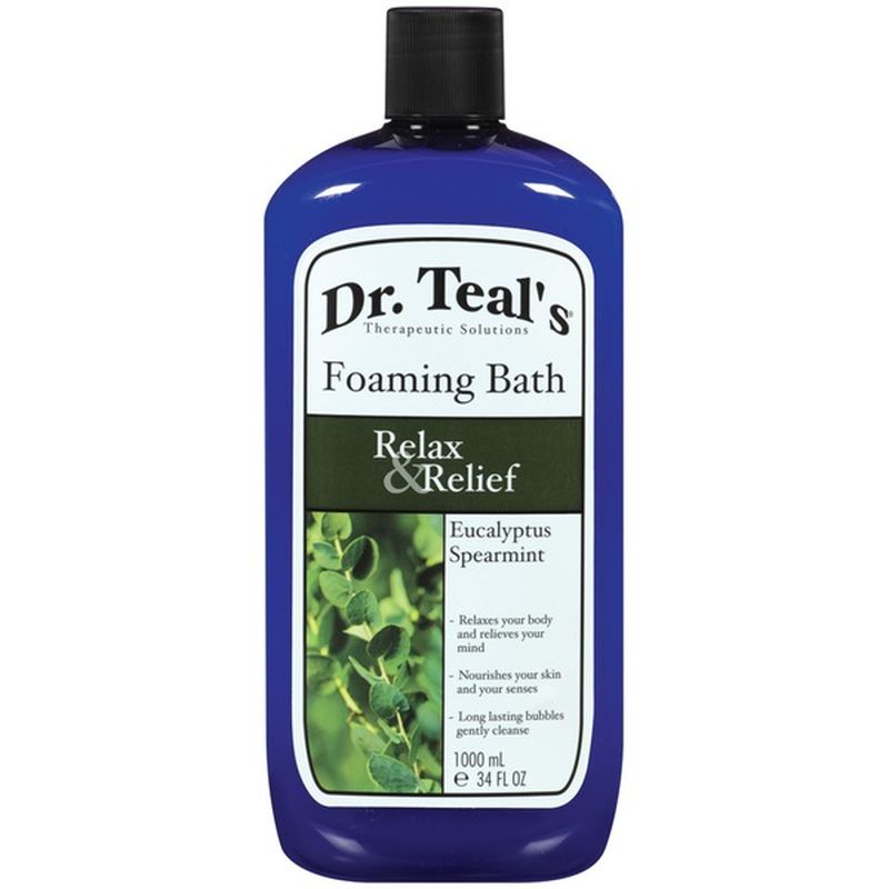 Dr. Teal's Foaming Bath With Pure Epsom Salt Relax & Relief (34 fl oz ... Dr. Teal's Foaming Bath With Pure Epsom Salt Relax & Relief (34 fl oz ...