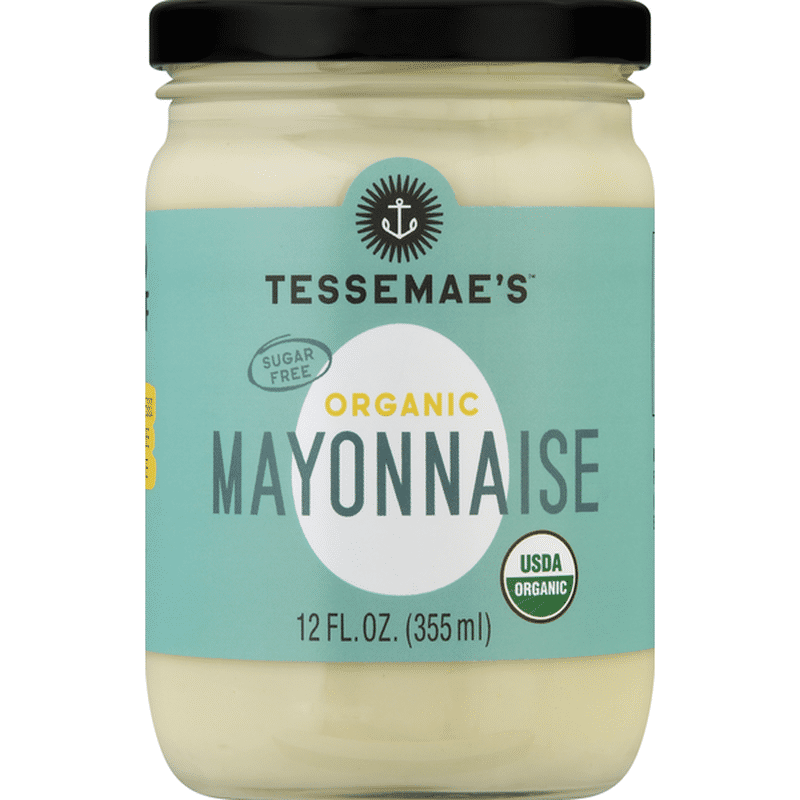 Tessemae's All Natural Mayonnaise, Organic (12 oz) - Instacart