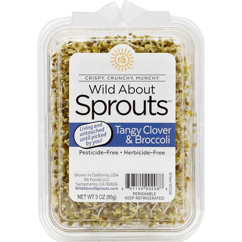 Wild About Sprouts Sprouts, Tangy Clover & Broccoli (3 oz) - Instacart