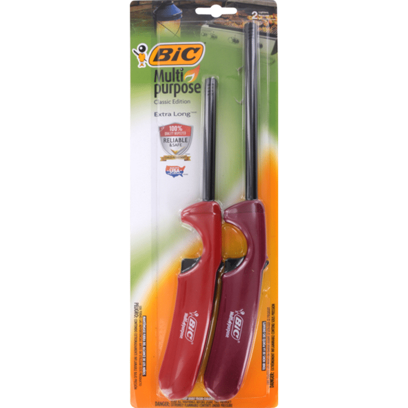 BiC Lighter, Classic Edition, Extra Long (2 each) - Instacart