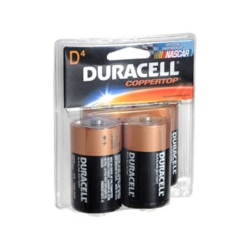 Duracell Coppertop D Alkaline Batteries Primary Major Cells (4 ct ...