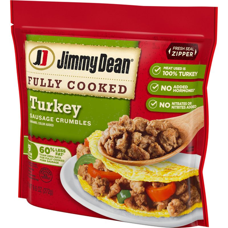 Jimmy Dean Fully Cooked Breakfast Turkey Sausage Crumbles (9.6 oz ...