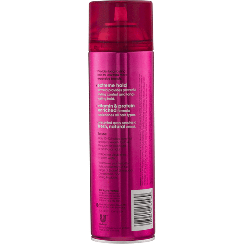 Suave Unscented Hair Spray Extreme Hold (11 oz) - Instacart