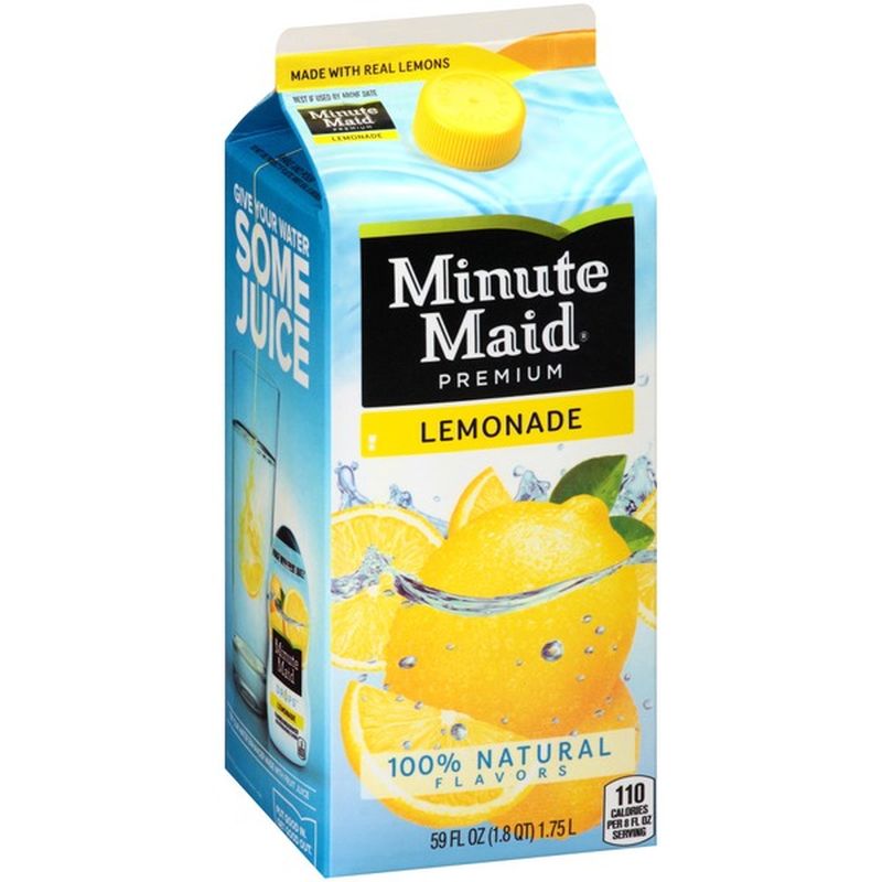 Minute Maid Premium 100% Lemonade Natural (59 oz) - Instacart