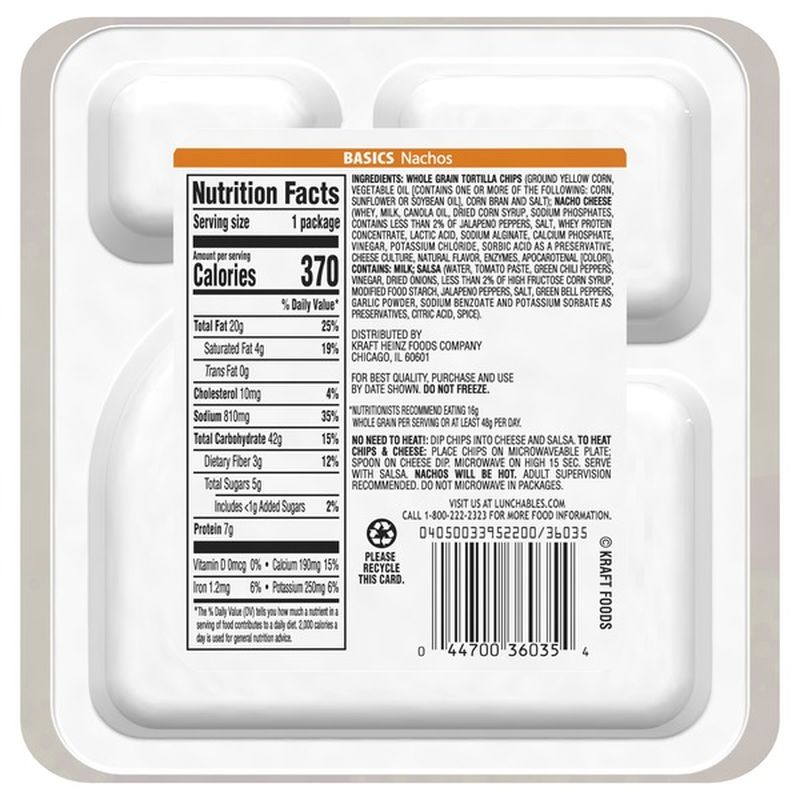 Lunchables Nachos Convenience Meal (4.4 oz) from H-E-B - Instacart