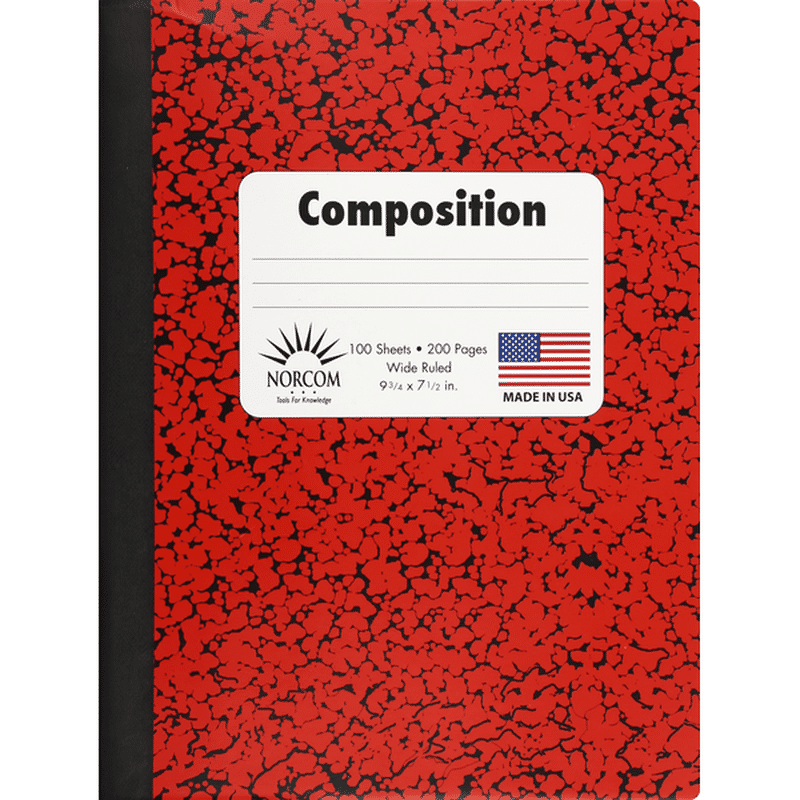 Norcom Composition Book, Wide Ruled, 100 Sheets (1 each) - Instacart