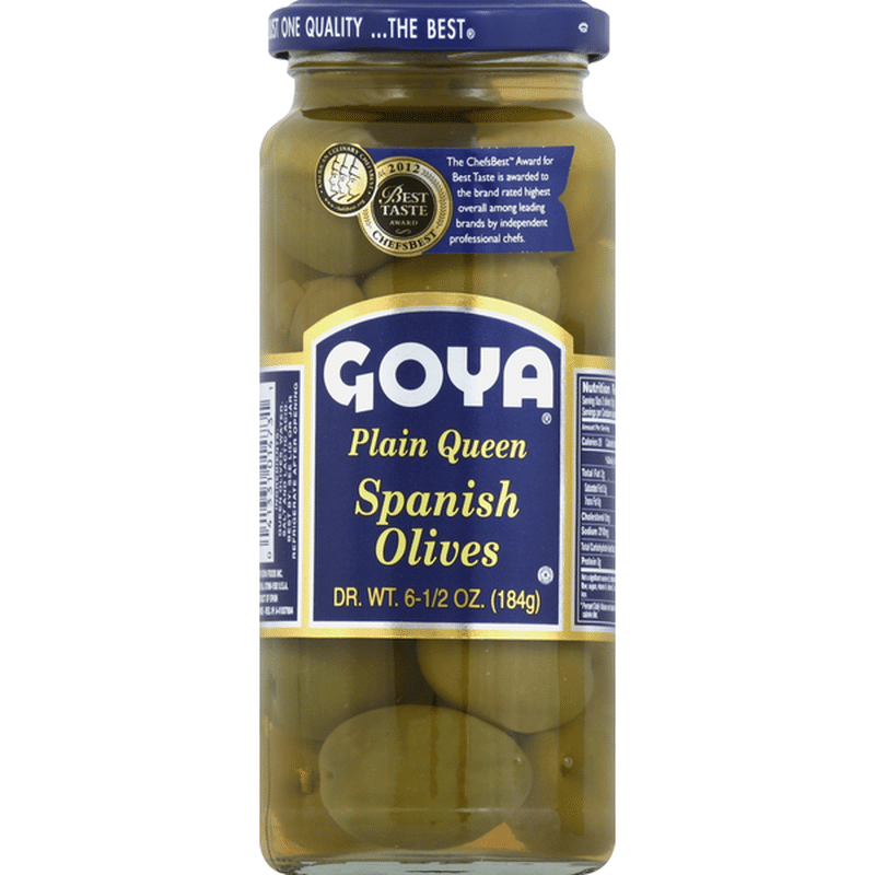 Goya Jumbo Plain Queen Spanish Olives (6.5 oz) Delivery or Pickup Near ...