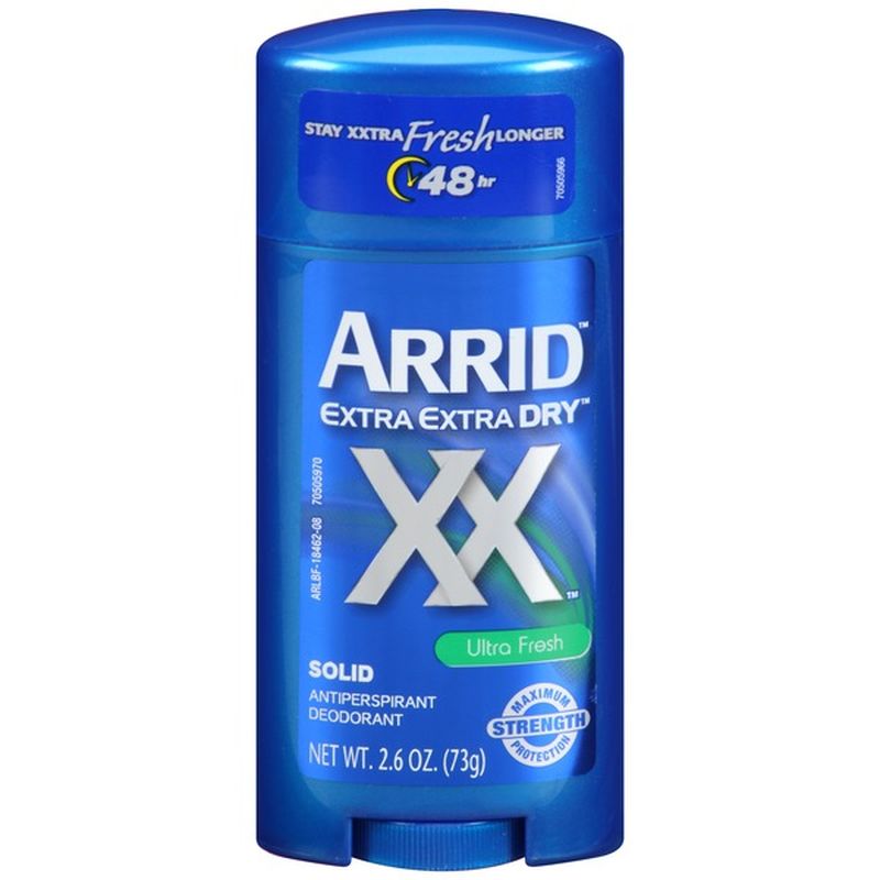 Arrid Xx Extra Extra Dry Solid Antiperspirant Deodorant, Ultra Fresh (2 ...