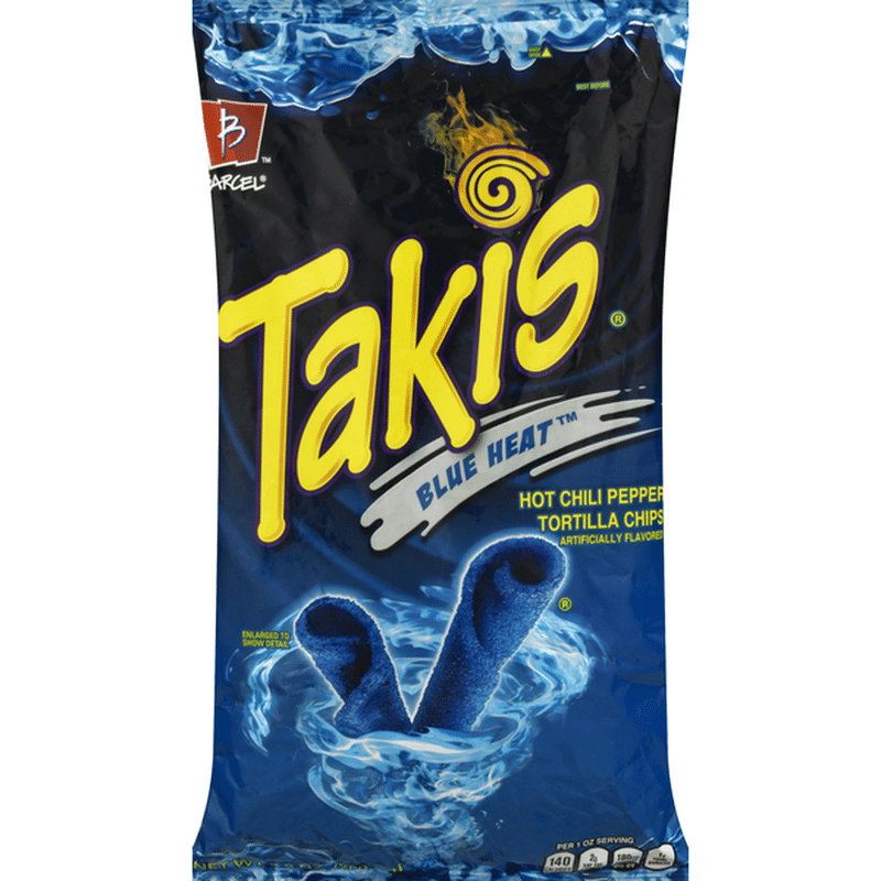 Takis Tortilla Chips, Hot Chili Pepper, Blue Heat (9.9 oz) - Instacart