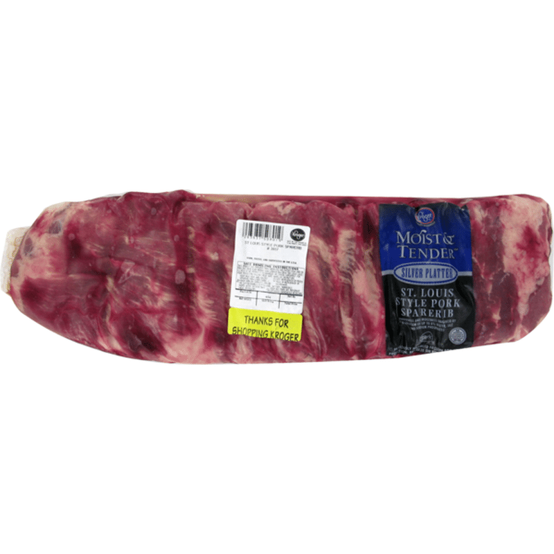 Kroger St. Louis Style Pork Spareribs (per lb) - Instacart