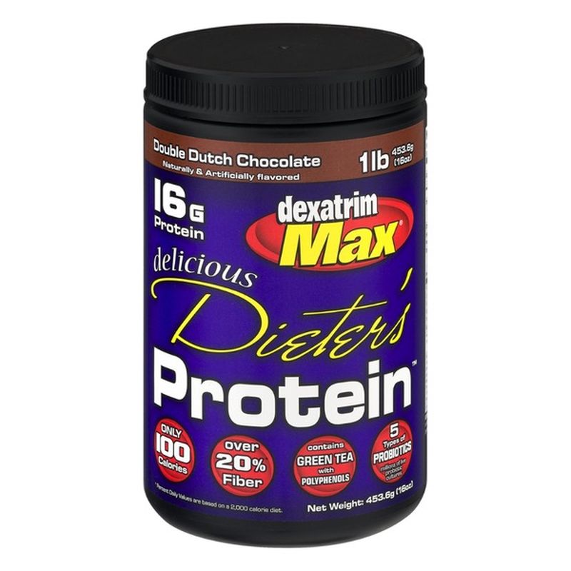 Dexatrim Max Dieter's Protein 16g Protein Double Dutch Chocolate (16 oz ...