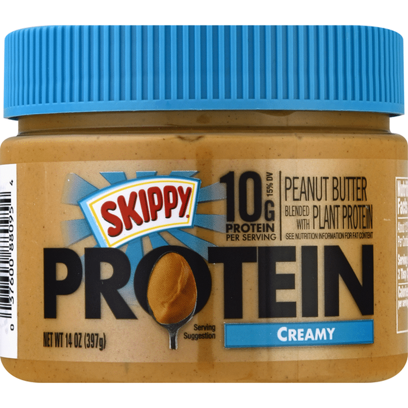 SKIPPY Protein Creamy Peanut Butter (14 oz) - Instacart