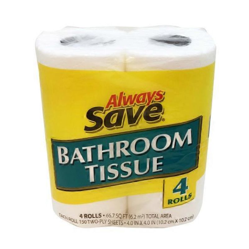 Always Save Bathroom Tissue (4 ct) - Instacart