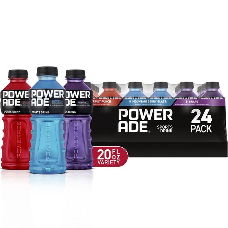 Powerade Variety Pack, Ion4 Electrolyte Enhanced Fruit Flavored Sports ...