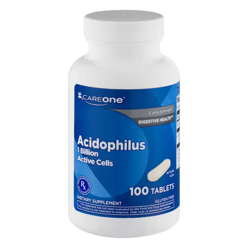 CareOne Acidophilus 1 Billion Active Cells Tablets - 100 CT (100 ct ...