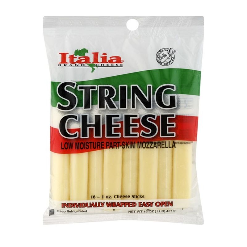 Italia Brand Cheese String Cheese (1 oz) - Instacart