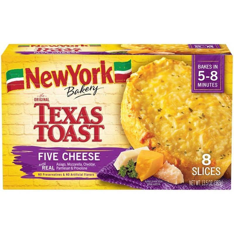 New York Bakery The Original Five Cheese Texas Toast (13.5 oz) - Instacart