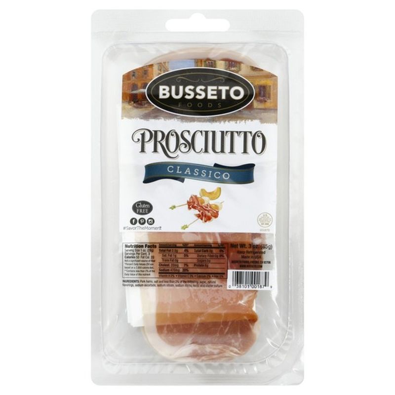 Busseto Foods Prosciutto (3 oz) - Instacart