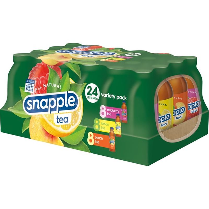 Snapple Tea 3 Flavor Variety Pack (20 fl oz) - Instacart