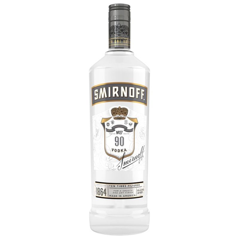 Smirnoff 90 Proof Vodka (1 L) - Instacart