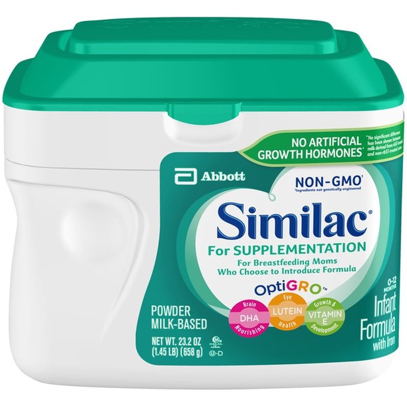 Similac For Supplementation Infant Formula Powder Canister (1.45 lb ...