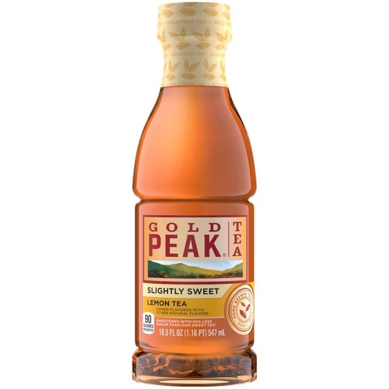 Gold Peak Slightly Sweet Lemon Tea Bottle (18.5 oz) - Instacart