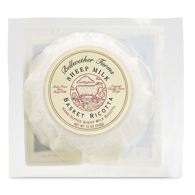 Bellwether Farms Sheep Milk Basket Ricotta (12 oz) - Instacart