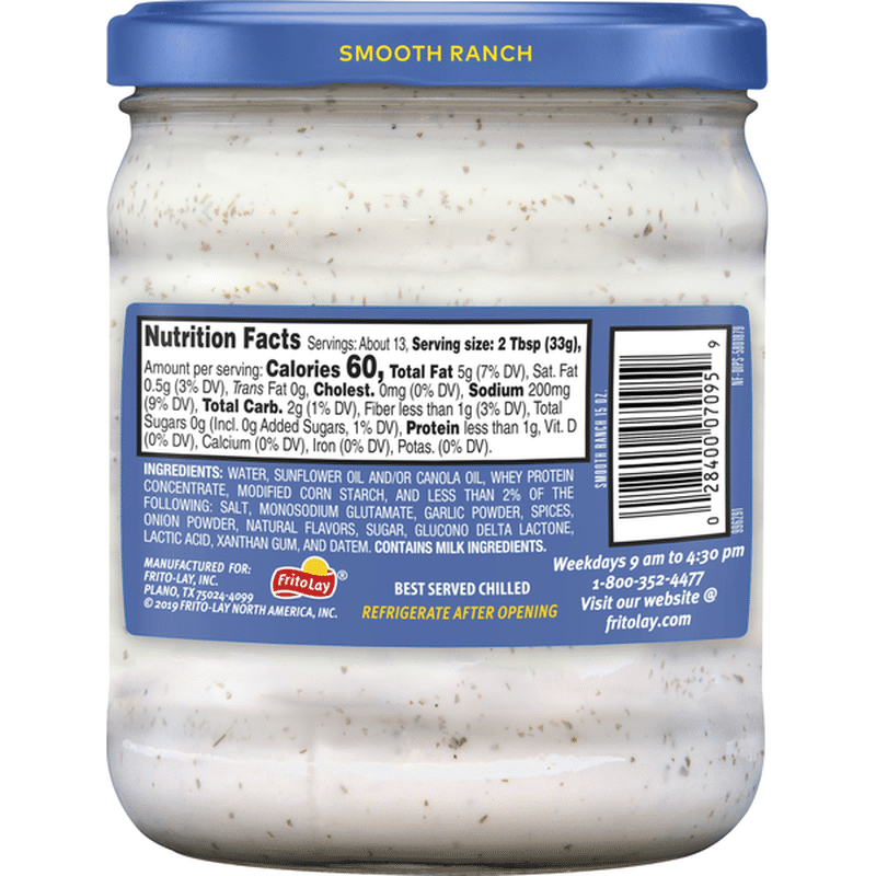 Lay's Smooth Ranch Dip (15 oz) - Instacart