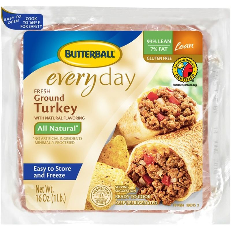 Butterball Everyday Fresh Lean Ground Turkey (16 oz) - Instacart