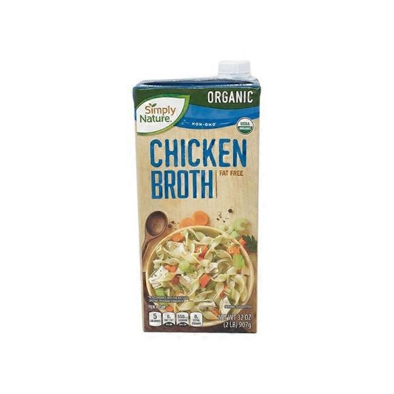 Simply Nature Chicken Fat Free Broth (32 fl oz) - Instacart