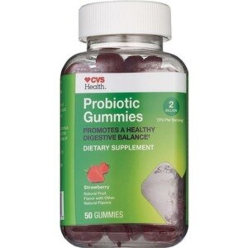 CVS Health Probiotic, Adult, Gummies, Strawberry (50 each) - Instacart