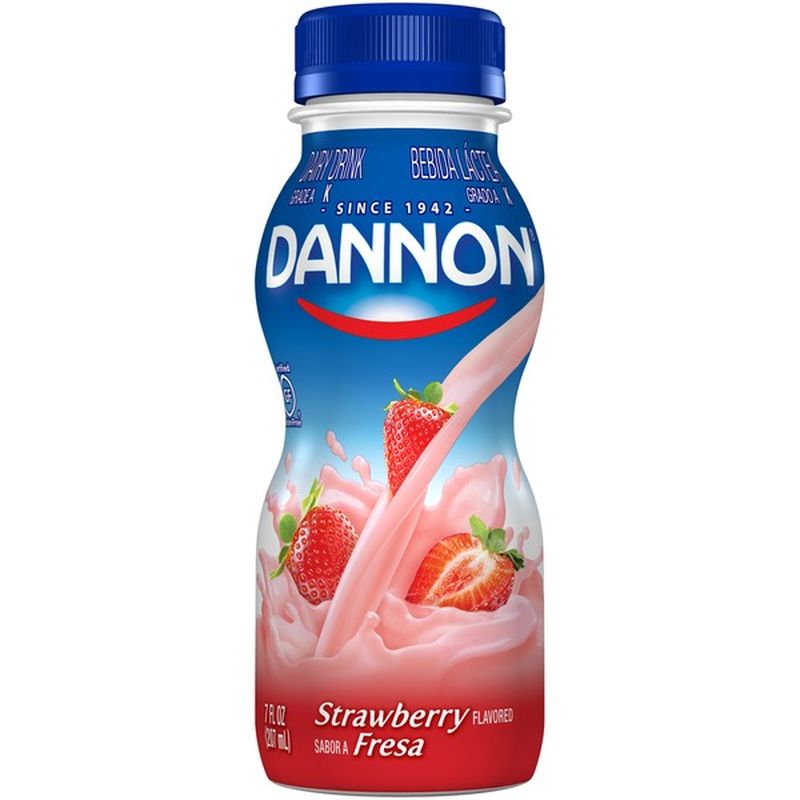 Dannon Strawberry Dairy Drink (207 ml) - Instacart