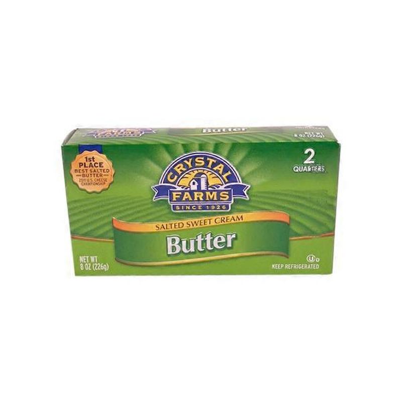 Crystal Farms Butter Salted Sweet Cream (8 oz) - Instacart