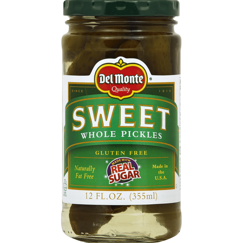 Del Monte Whole Pickles, Sweet (12 oz) - Instacart Del Monte Whole Pickles, Sweet (12 oz) - Instacart