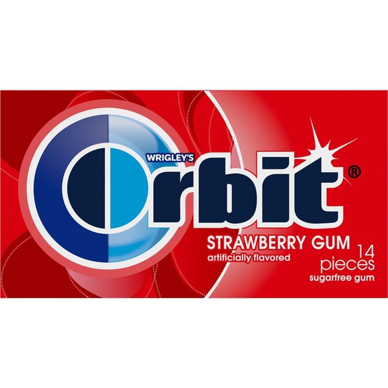 Orbit Strawberry Sugarfree Gum single (14 ct) - Instacart