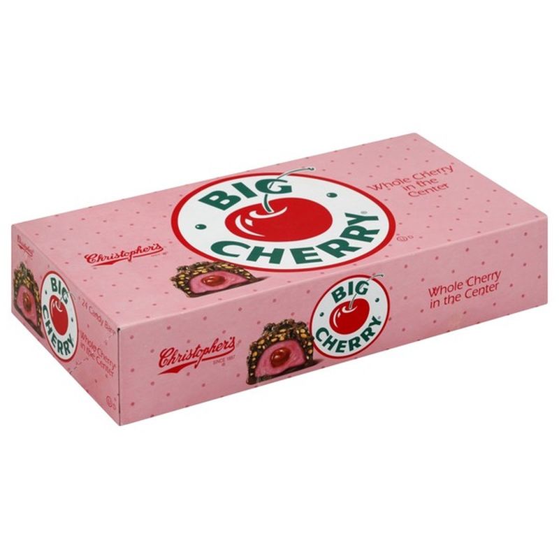 Christopher's Candy Bars, Big Cherry (24 each) - Instacart