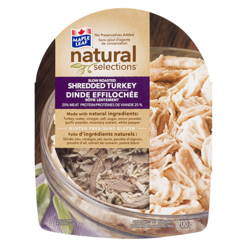 Natural Selections Shredded Turkey (200 g) - Instacart