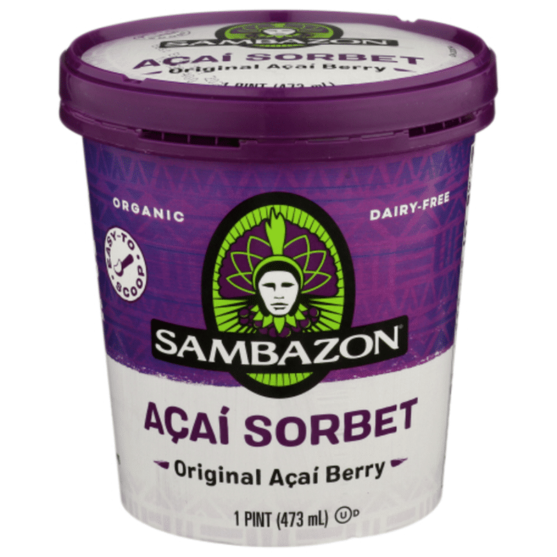 Sambazon Sorbet, Original Acai Berry (1 pt) - Instacart