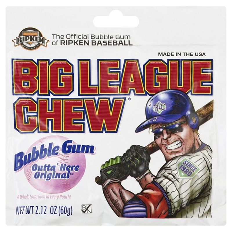 Big League Chew Bubble Gum, Outta' Here Original (2.12 oz) - Instacart