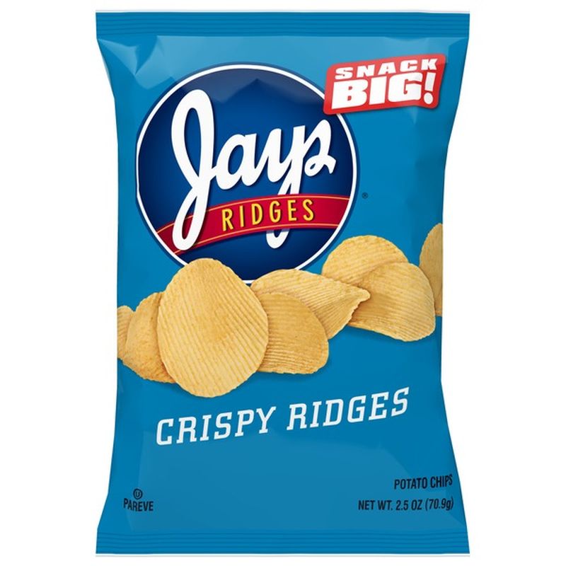 Jays® Crispy Ridges Potato Chips (2.5 oz) - Instacart