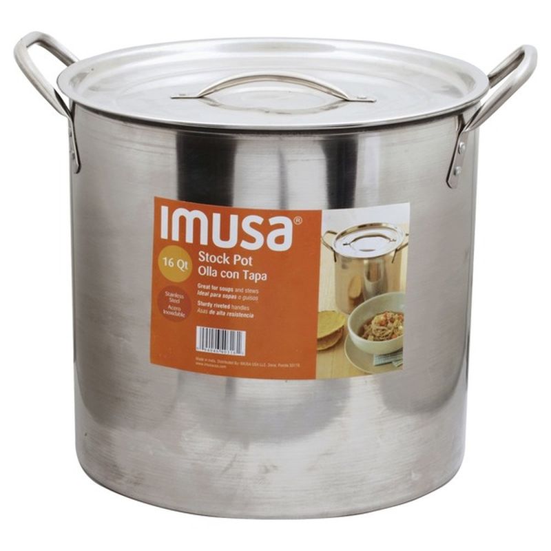 Imusa Stock Pot, 16 Quart (1 each) - Instacart