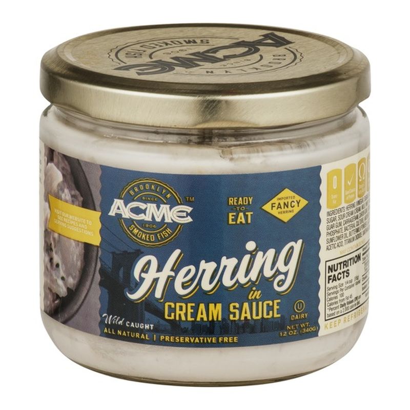 Acme Herring, in Cream Sauce (12 oz) - Instacart