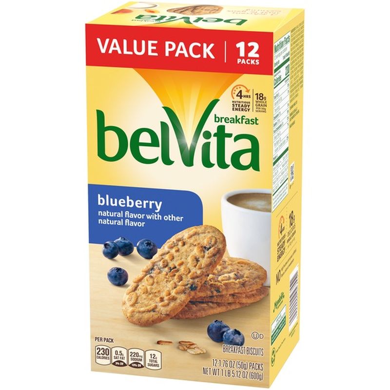 BelVita Blueberry Breakfast Biscuits (21.12 oz) - Instacart
