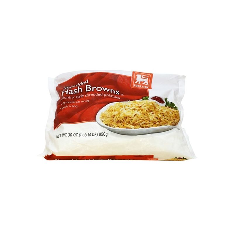 Food Lion Shredded Potatoes, Hash Browns Country Style (30 oz) - Instacart