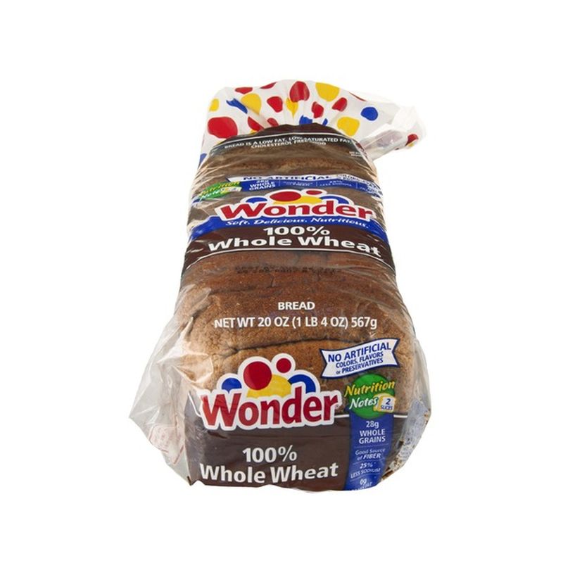 Wonder Bread Bread 100% Whole Wheat (20 oz) - Instacart