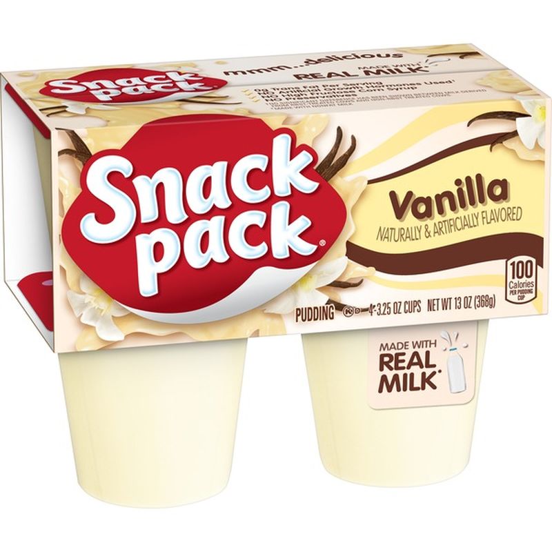 Snack Pack Pudding Vanilla (3.25 oz) from Kroger - Instacart