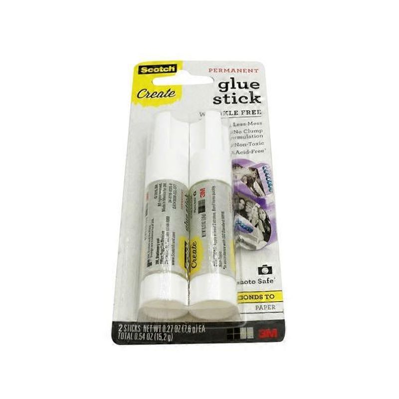 3M Scotch Clear No Mess Glue Stick (2 ct) - Instacart